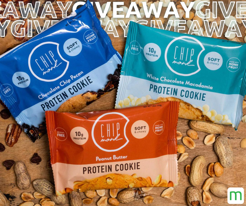 Enter to win a Protein Cookies Gift Card from ChipMonk Baking