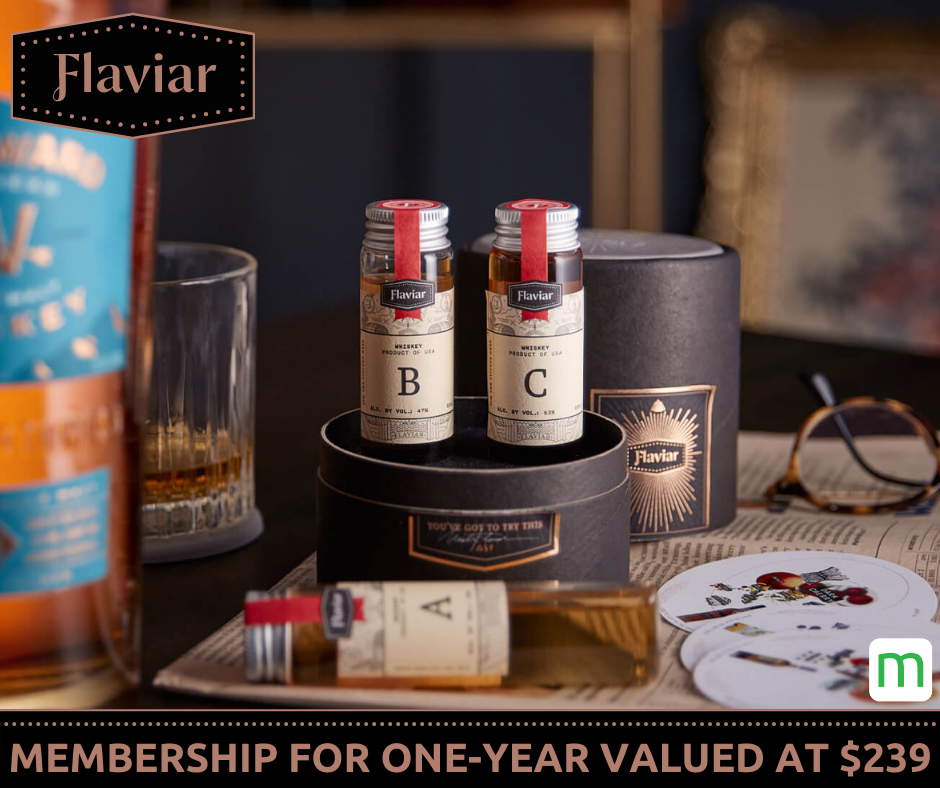 Enter to win a One Year Membership to Flaviar worth $239.00