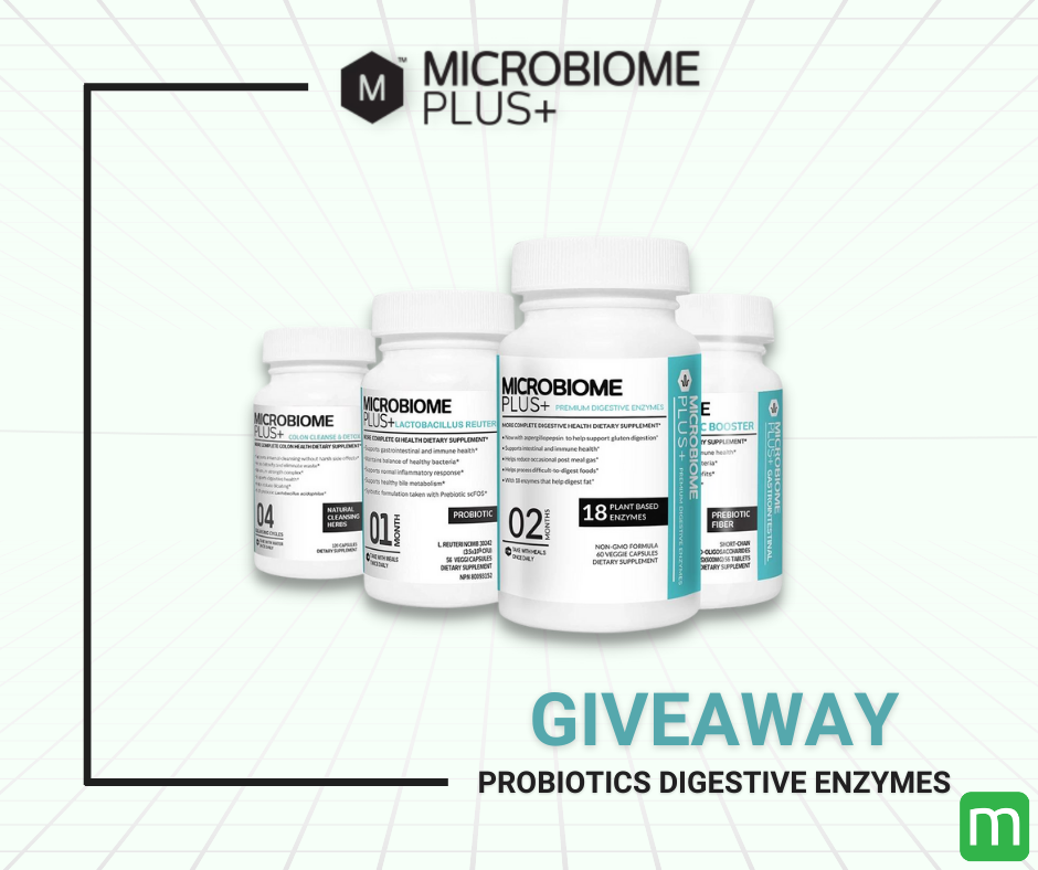 Enter to win a All-in-One Digestive Enzymes Bundle from Microbiome Plus