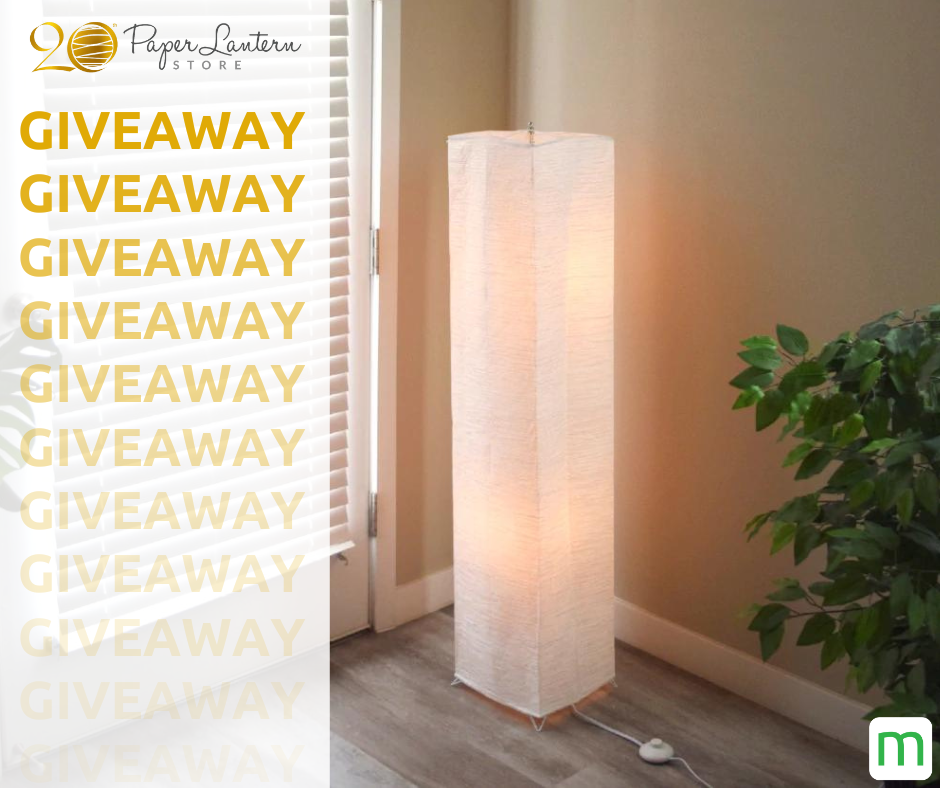 Enter to win a Paper Floor Lamp from Paper Lantern Store