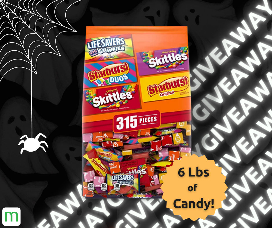 Enter to win a 6 Pound Bag of Halloween Candy