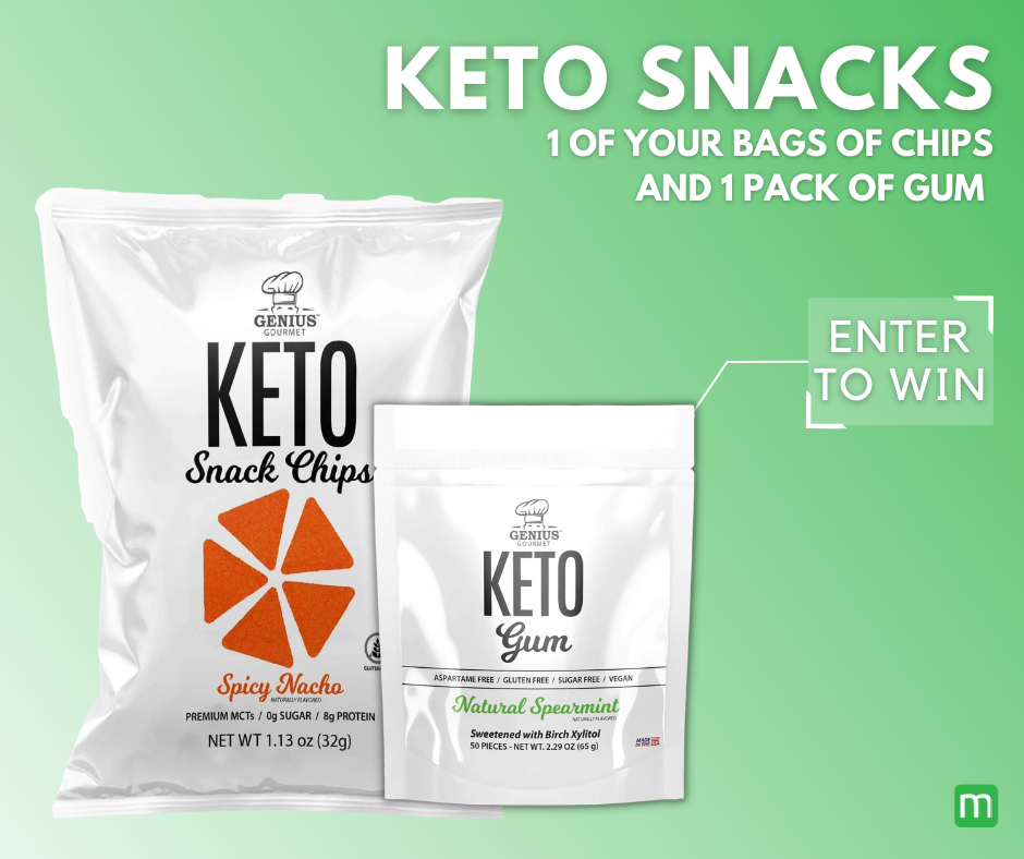 Enter to win a bag of chips and pack of gum from Genius Gourmet